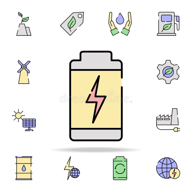 Battery Icon. Sustainable Energy Icons Universal Set for Web and Mobile ...