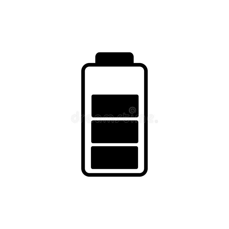 Battery Icon . Battery Charge Indicator Icon Stock Illustration ...