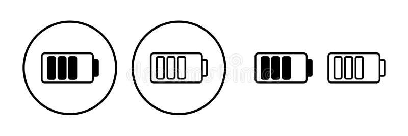 Battery Icon . Battery Charge Indicator Icon Stock Vector ...