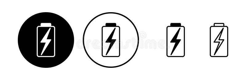 Battery Icon . Battery Charge Indicator Icon Stock Vector ...