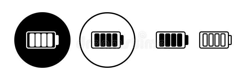 Battery Icon . Battery Charge Indicator Icon Stock Vector ...