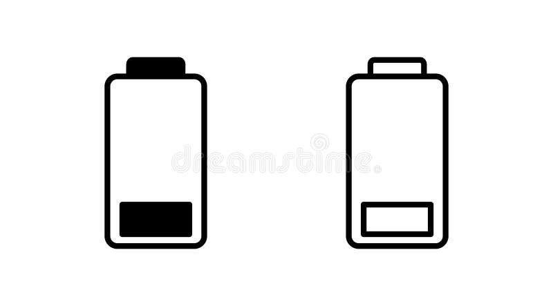Battery Icon . Battery Charge Indicator Icon Stock Vector ...