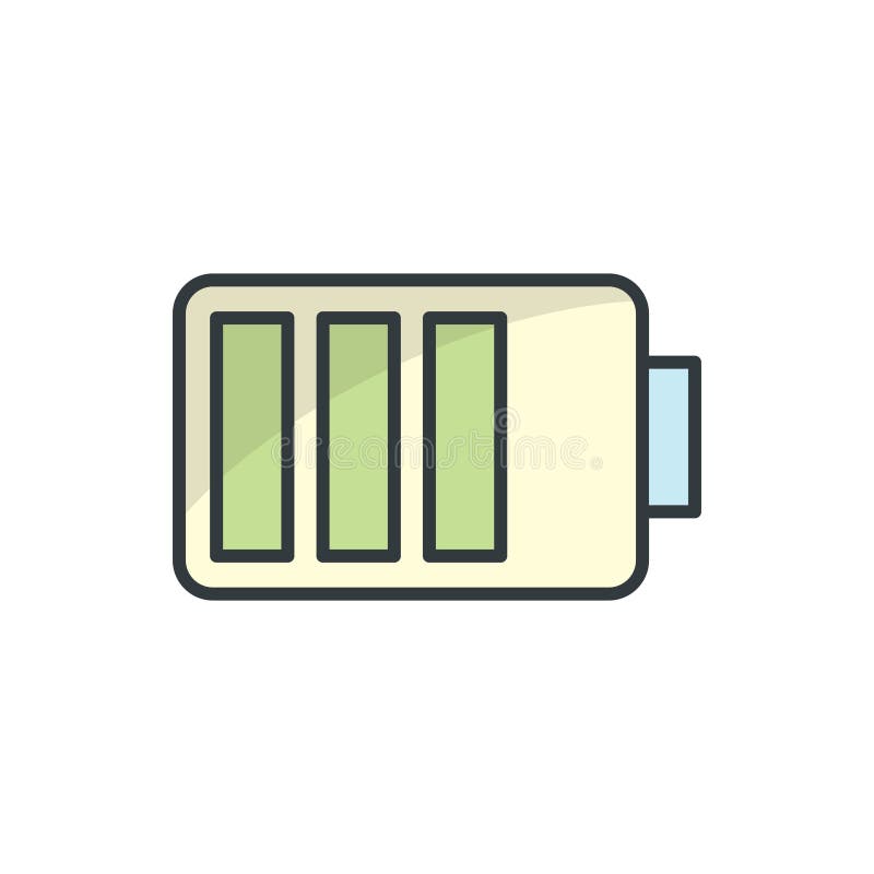 Battery Icon Vector Design Element Templates Simple Stock Vector ...