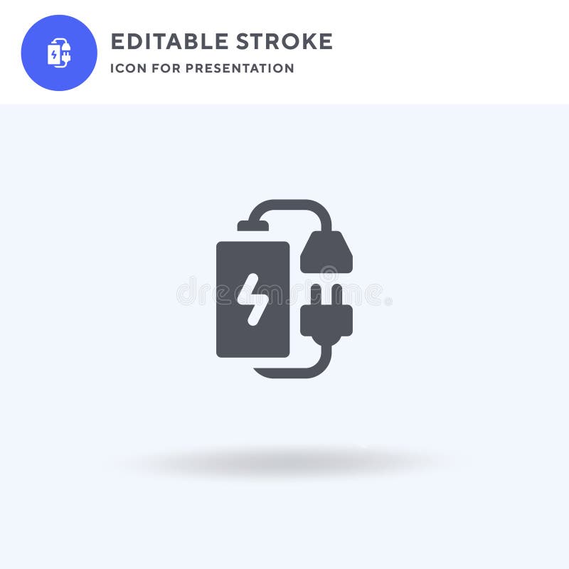 Battery Icon Vector, Filled Flat Sign, Solid Pictogram Isolated on ...