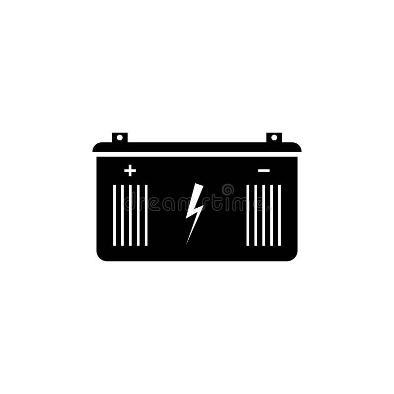 Battery icon stock illustration. Illustration of black - 282871986