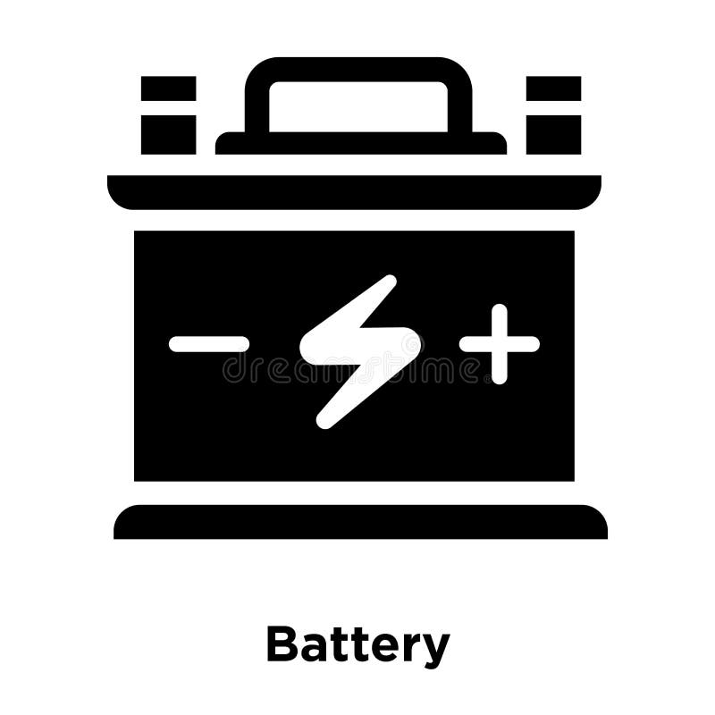 Battery Icon Vector Isolated on White Background, Logo Concept O Stock ...