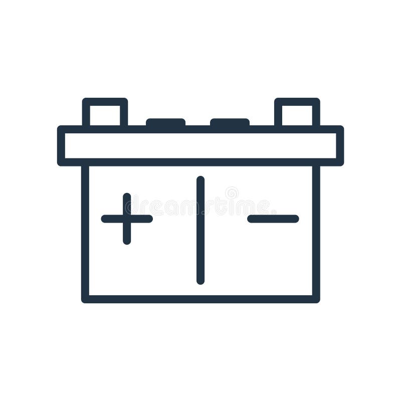 Battery Vector Icon on Transparent Background, Battery Logo Design ...