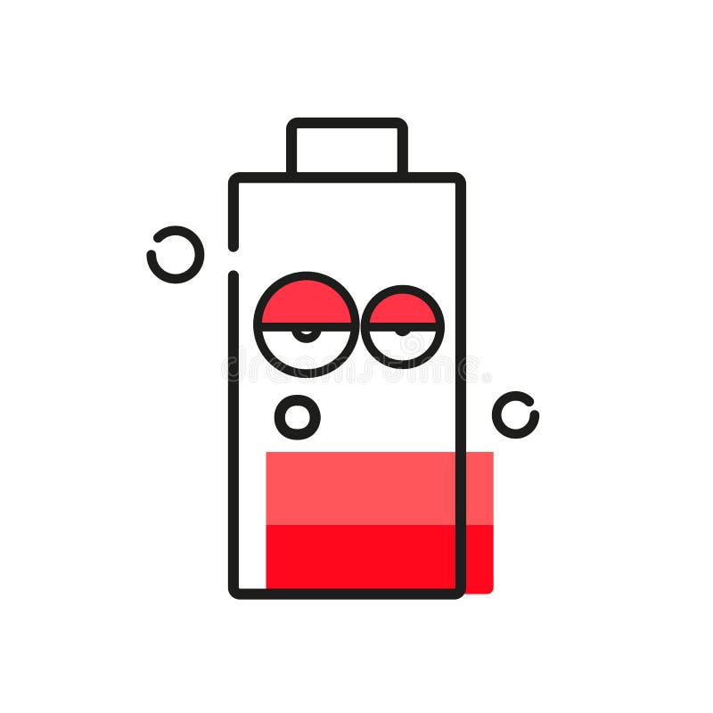 Battery Icon on White Background for Your Design Stock Vector ...