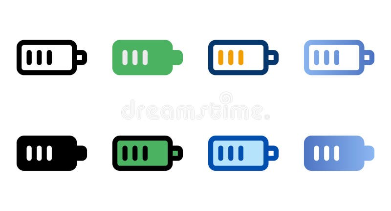 Battery Icons in Different Style. Battery Icons. Different Style Icons ...