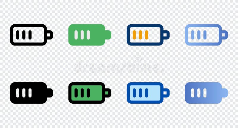 Battery Icons in Different Style. Battery Icons. Different Style Icons ...