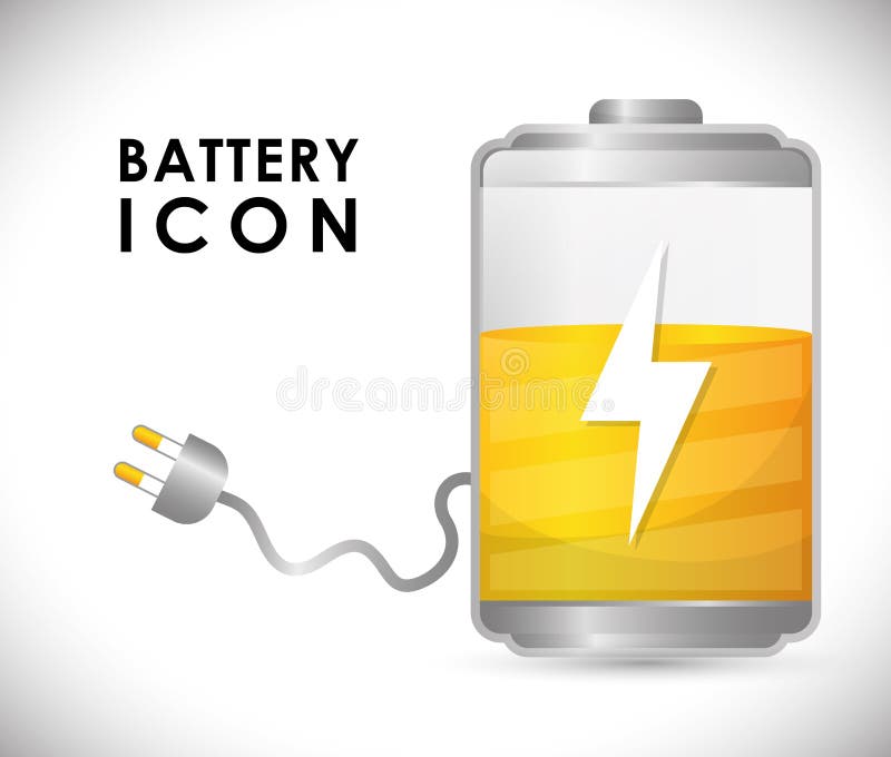 Battery icons graphic stock illustration. Illustration of energetics ...