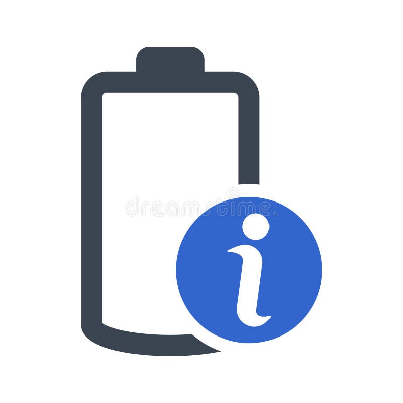 Battery info icon stock vector. Illustration of recharge - 201627803