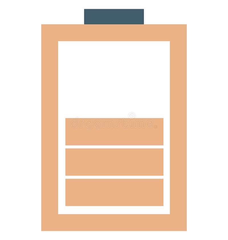 Battery Isolated Color Vector Icon that Can Be Easily Modified or Edit ...