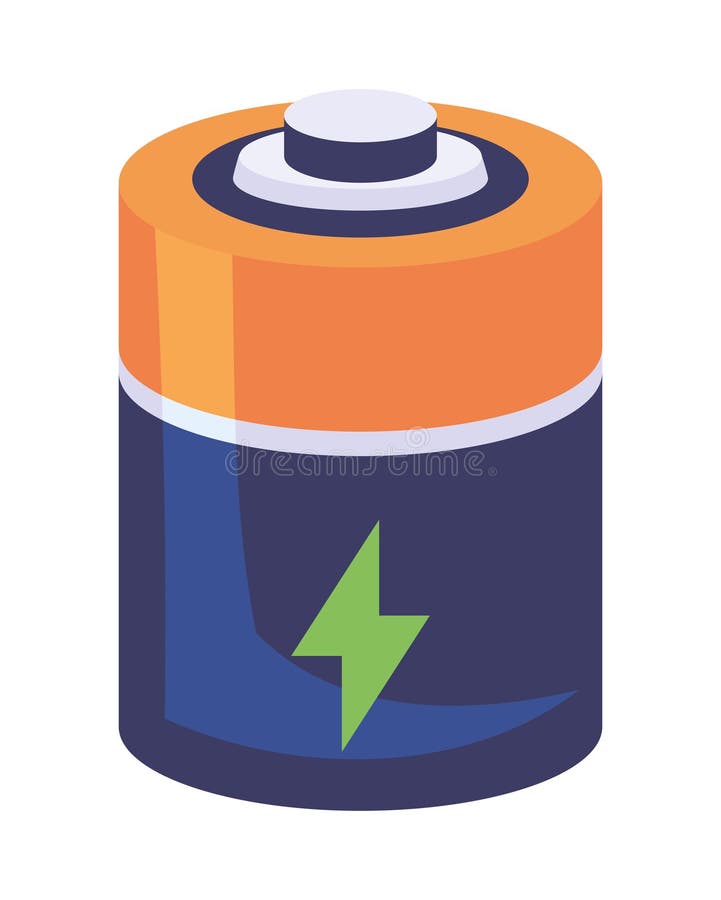 Battery isolated design stock vector. Illustration of power - 293152682