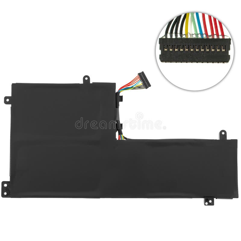 Battery for a Laptop, a Spare Part for a Computer, on a White ...