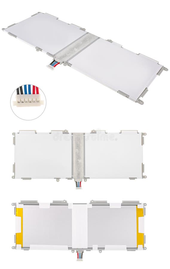 Battery for a Laptop, a Spare Part for a Computer, on a White ...