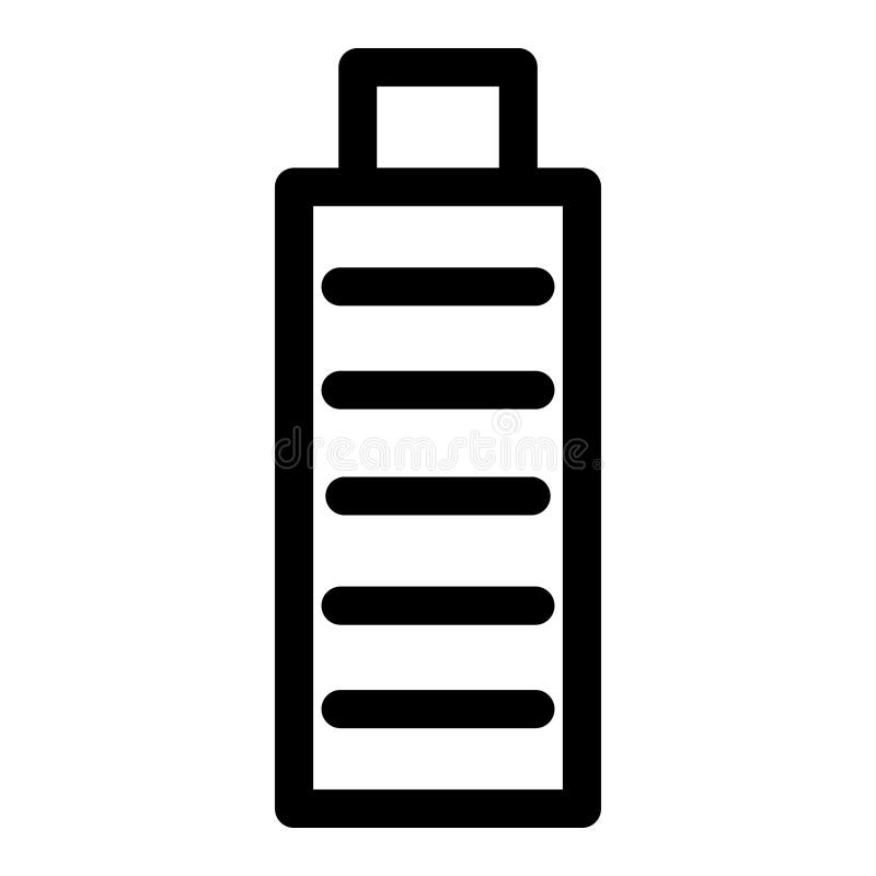 Battery Level (five full) stock vector. Illustration of player - 234545286