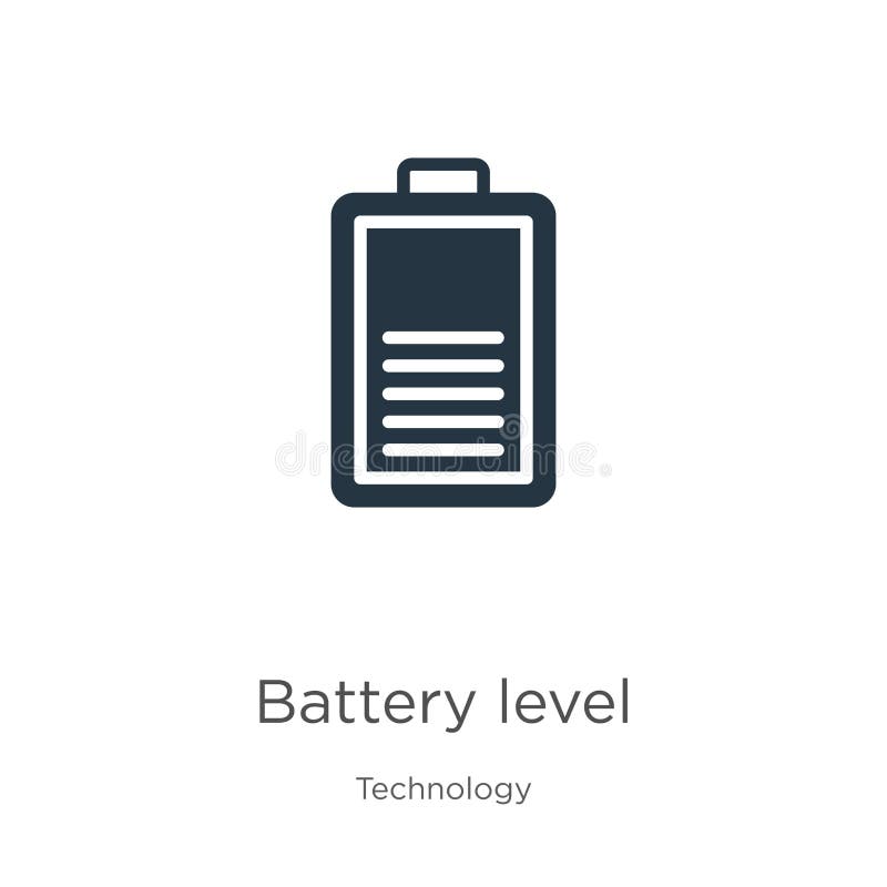 Battery Level Icon Vector. Trendy Flat Battery Level Icon from ...