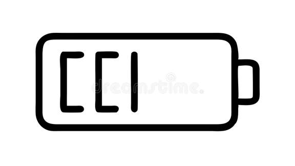 Battery Level Indicator Icon with Segments, Showing Power, Vector ...