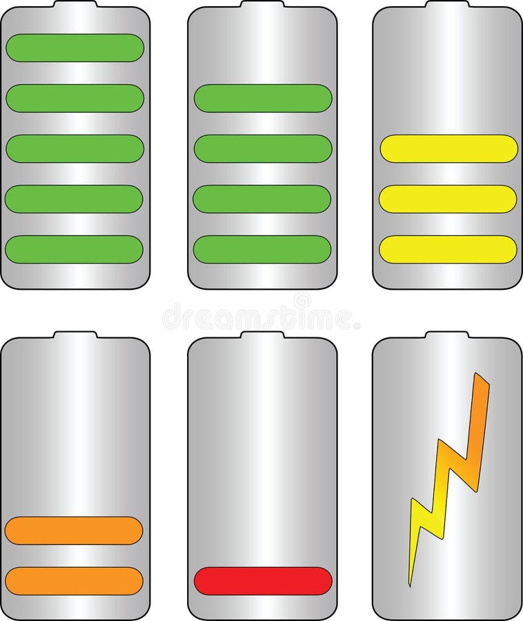 Battery Levels Stock Illustrations – 467 Battery Levels Stock ...