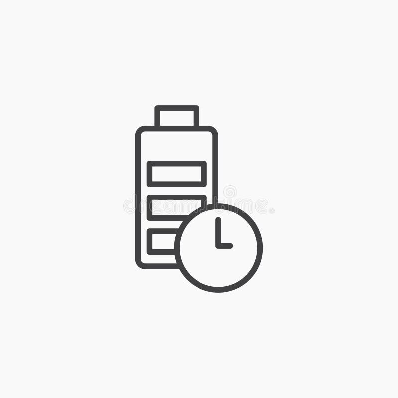 Battery life icon set stock vector. Illustration of fuel - 70552793