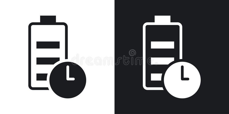 Battery life icon set stock vector. Illustration of fuel - 70552793