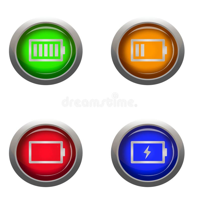 Battery life statuses stock illustration. Illustration of status - 41953261
