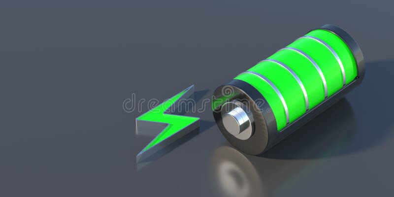 Battery Loading. Power Energy Supply Source Concept, Smartphone App ...