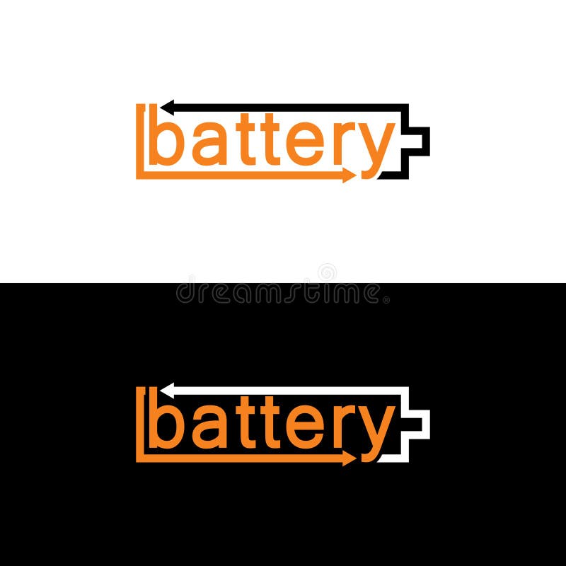 BATTERY Logo Design Vector Illustration Template Stock Vector ...