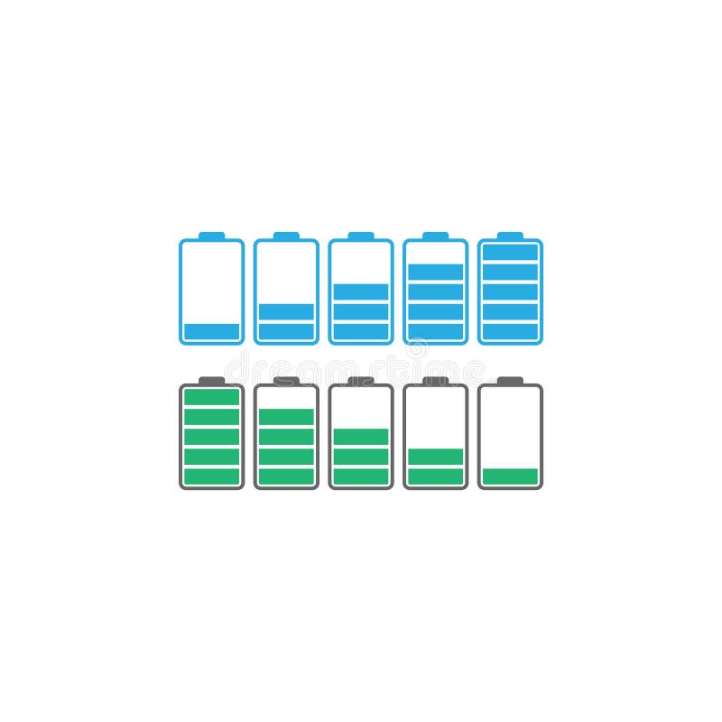 Battery Logo Icon Design Template Vector Stock Vector - Illustration of ...