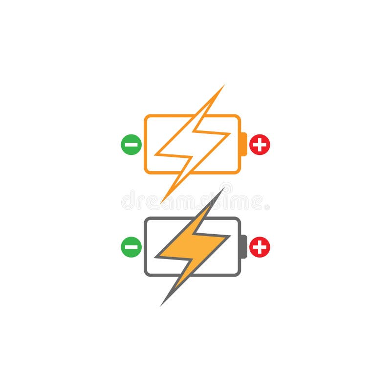 Battery Logo Icon Design Template Vector Stock Vector - Illustration of ...