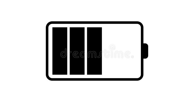 The battery is low. stock video. Video of interface - 186189473