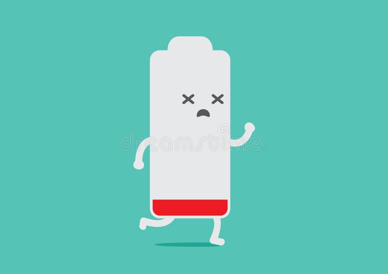 Low battery and full power stock vector. Illustration of communication ...
