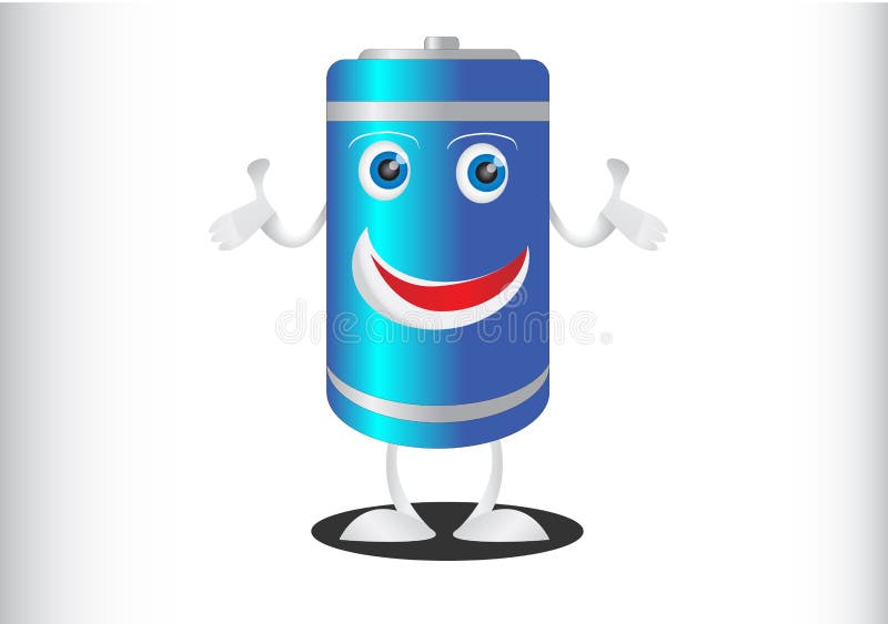 Battery Mascot Professional Look Illustration Stock Illustrations – 2 ...