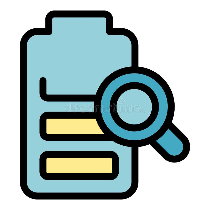 Battery Overview Icon Vector Flat Stock Illustration - Illustration of ...