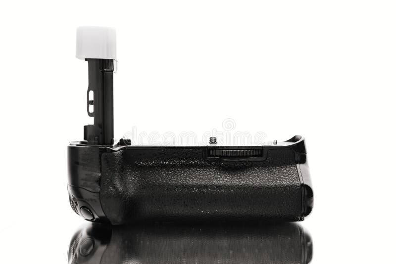 Battery Pack for the Camera on a Mirror Surface. Stock Photo - Image of ...