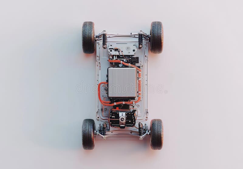 Battery Pack for Electric Car with Module for Battery Cells on Platform ...