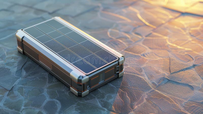 Battery Pack with Integrated Solar Panel, Highlighting Renewable Energy ...