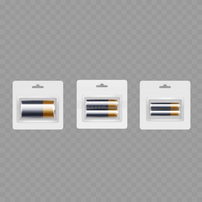 Battery Pack Packaging AA Batteries with Plastic Blister Packaging ...