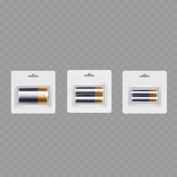Battery Pack Packaging AA Batteries with Plastic Blister Packaging ...