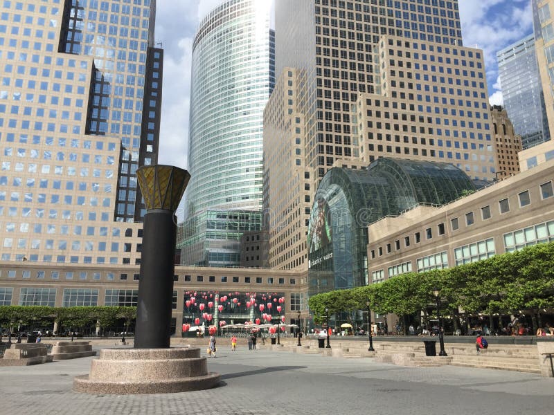 Battery Park City, Lower Manhattan Editorial Image - Image of summer ...