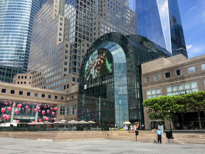 Battery Park City, Lower Manhattan Editorial Stock Photo - Image of ...