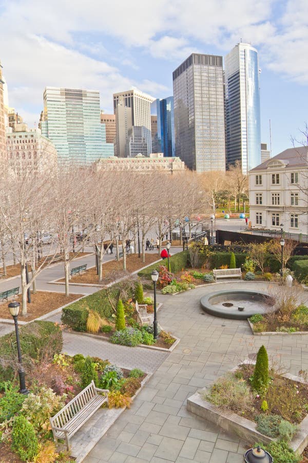 Battery Park stock photo. Image of manhattan, clouds - 65608886