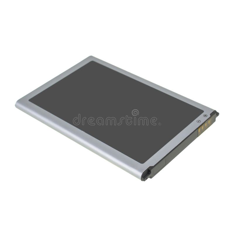 Battery for Phone, Spare Part for Phone, on White Background Stock ...