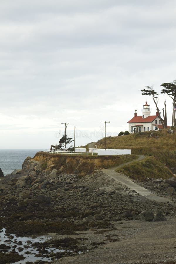 Battery Point Lighthouse stock image. Image of beacon - 22030051