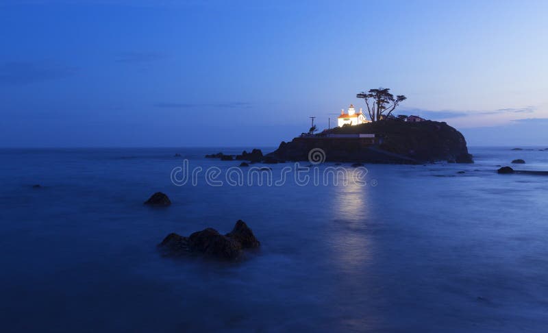 Battery Point Lighthouse stock photo. Image of city, crescent - 71700418