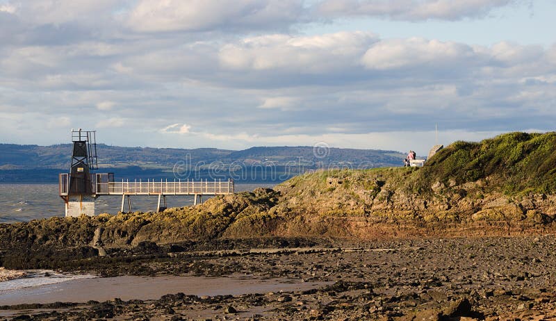 Battery Point Lighthouse Portishead Uk Editorial Stock Image - Image of ...