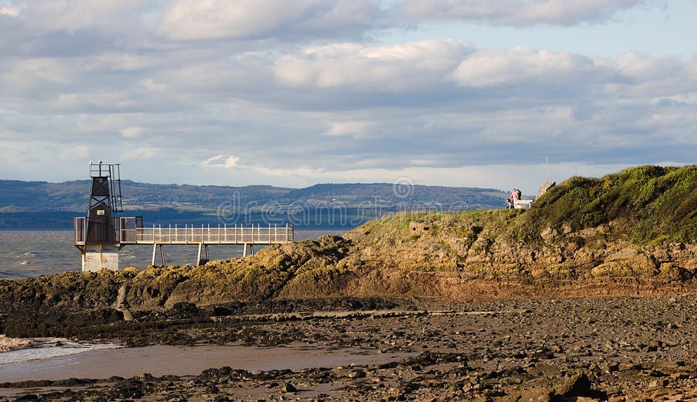 Battery Point Lighthouse Portishead Uk Editorial Stock Image - Image of ...