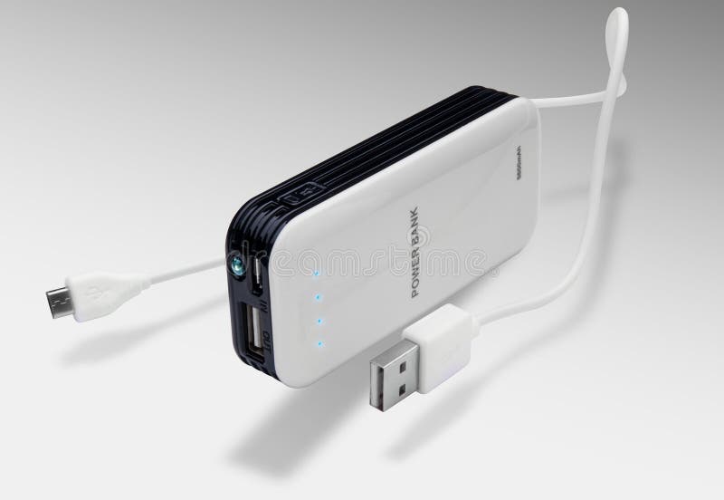 Futuristic Black Power Bank Stock Photo - Image of future, isolated ...