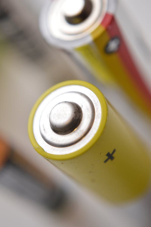 Battery Power Electronic Charge Technology Object Stock Image - Image ...